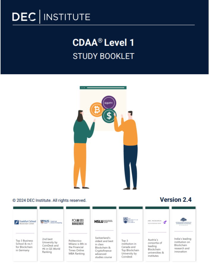 STUDY BOOKLET CDAA®- LEVEL 1 – DEC Institute